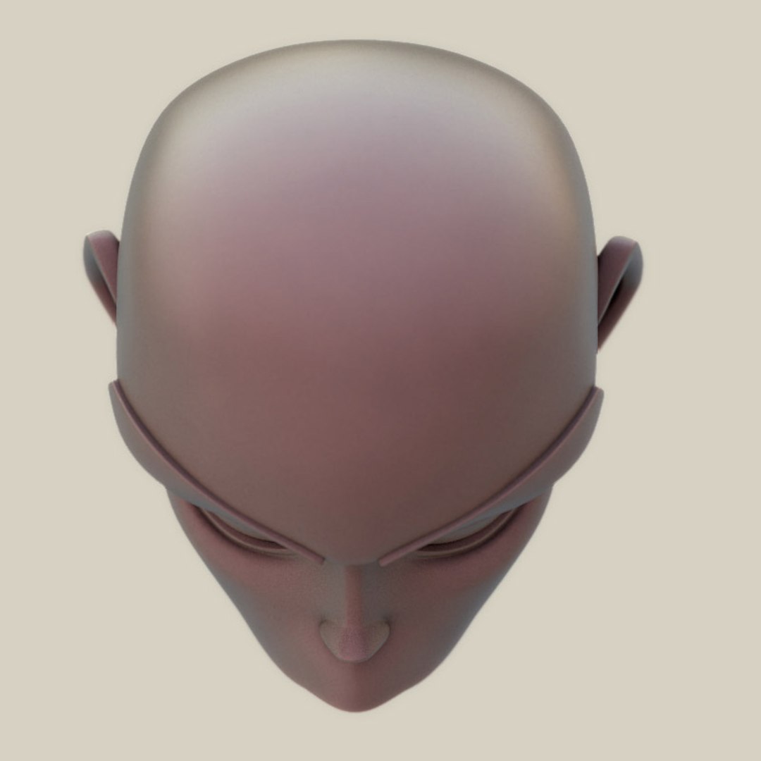 Cartoon Head Toon 3d Model