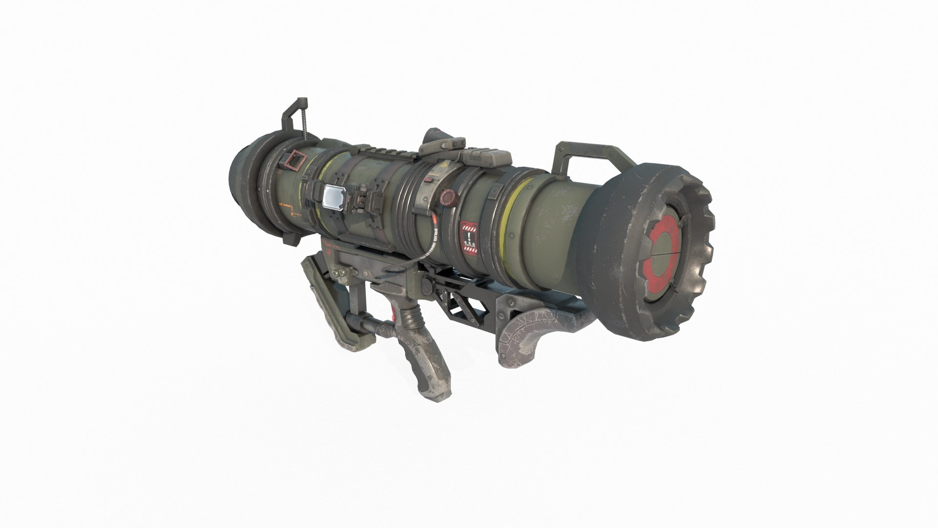 3D Future Science Fiction Rocket Launcher - TurboSquid 2296923