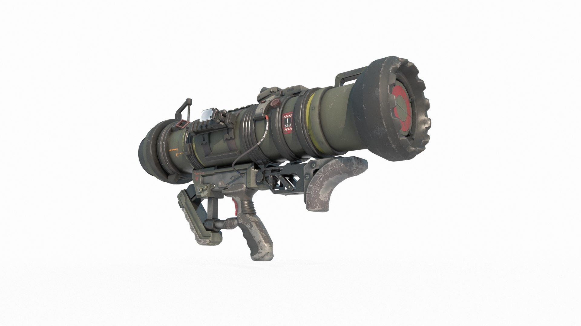 3D Future Science Fiction Rocket Launcher - TurboSquid 2296923