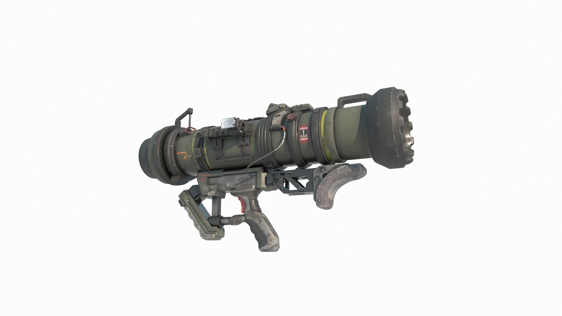 3D Future Science Fiction Rocket Launcher - TurboSquid 2296923