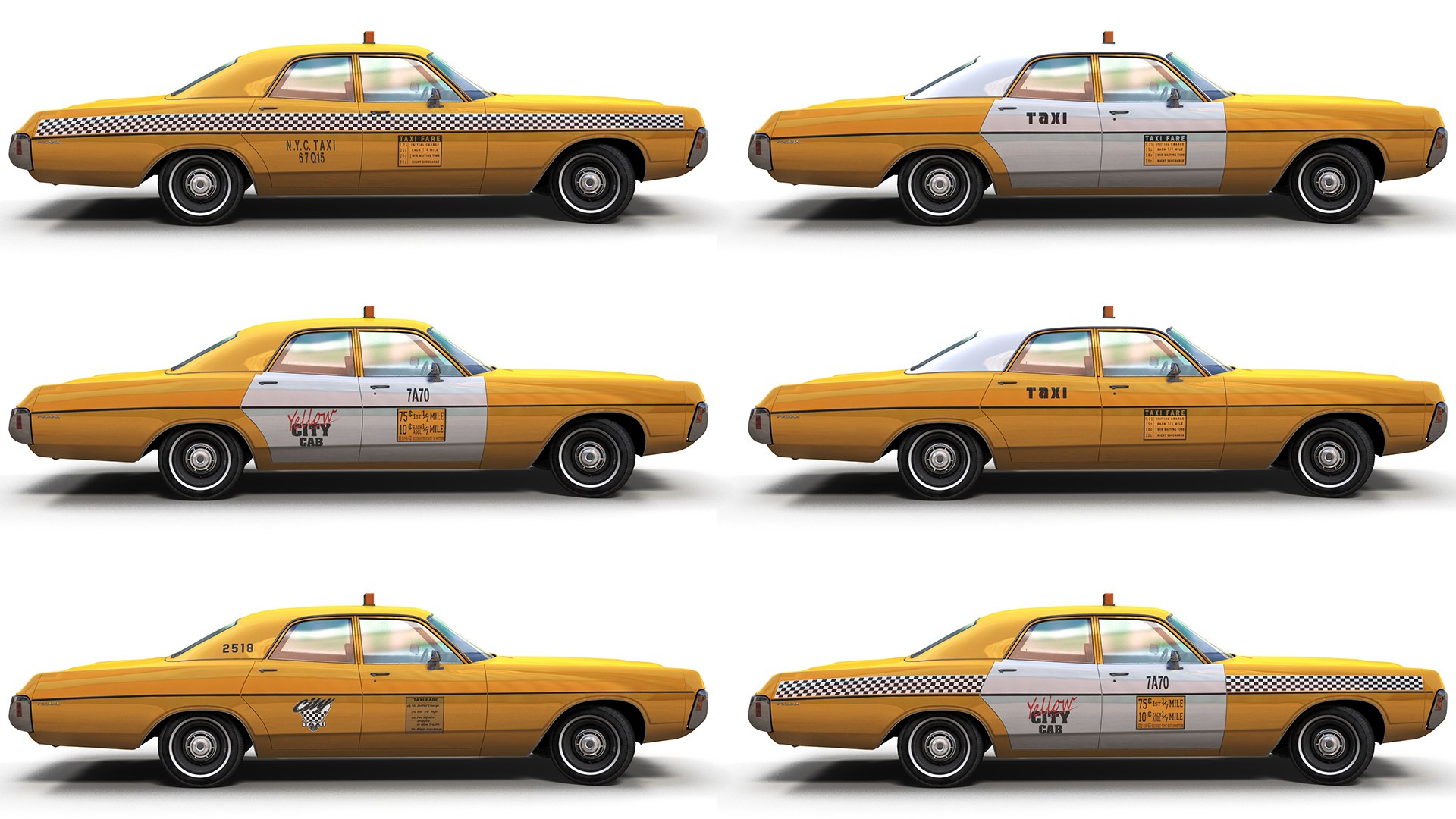 3D 70s Dodge Collection Model - TurboSquid 2202153