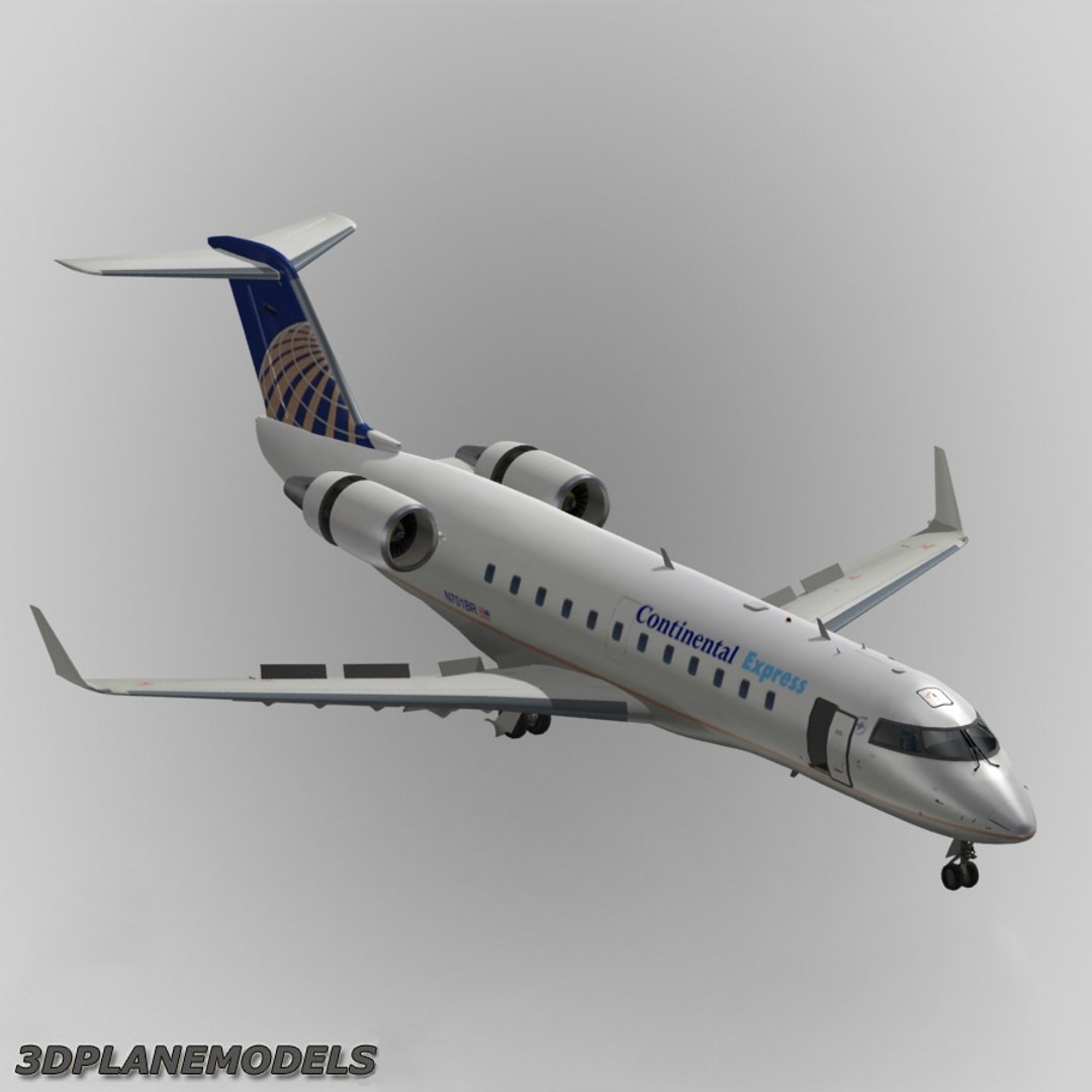 Bombardier Crj-200 3d Model