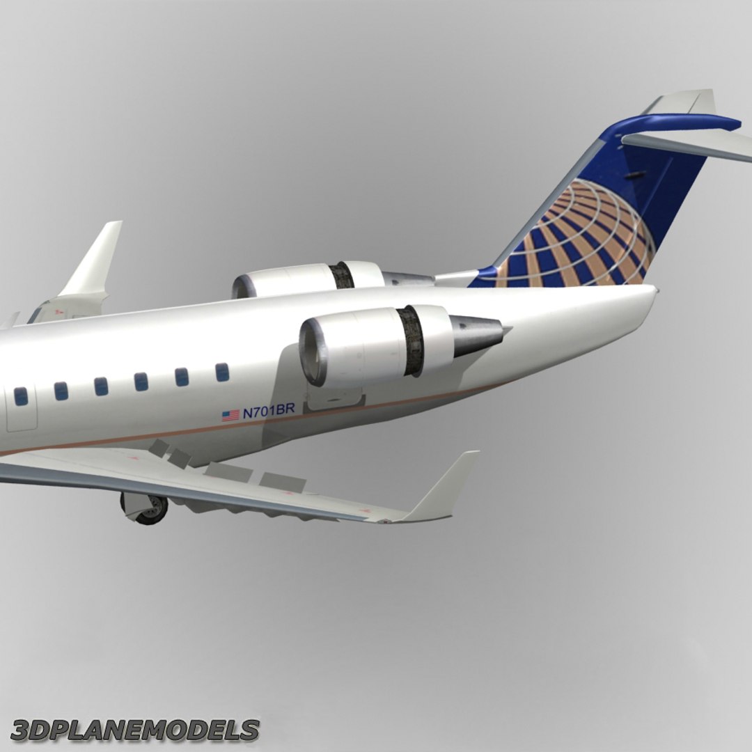 Bombardier Crj-200 3d Model