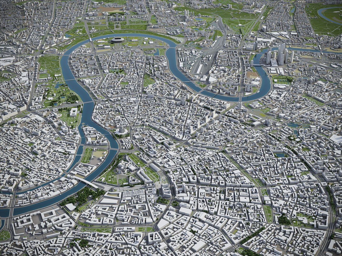 3D City Moscow - - TurboSquid 1397264