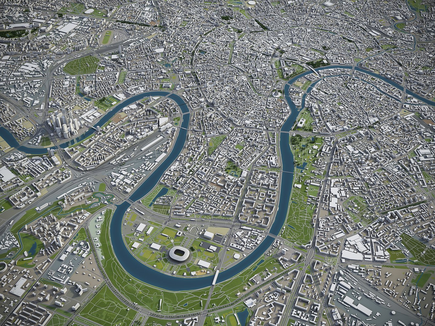 3D City Moscow - - TurboSquid 1397264