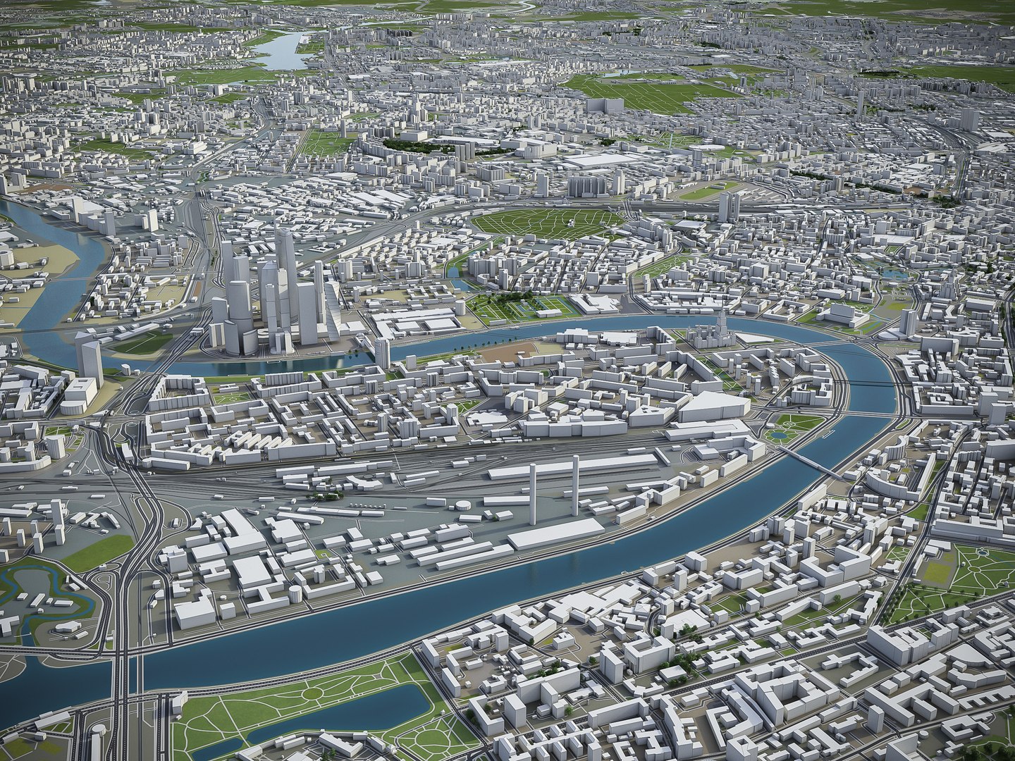 3D City Moscow - - TurboSquid 1397264
