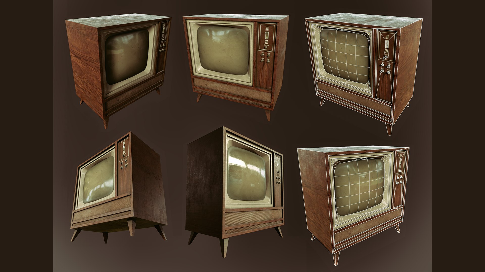 Retro TV 3D Model - TurboSquid 1771616