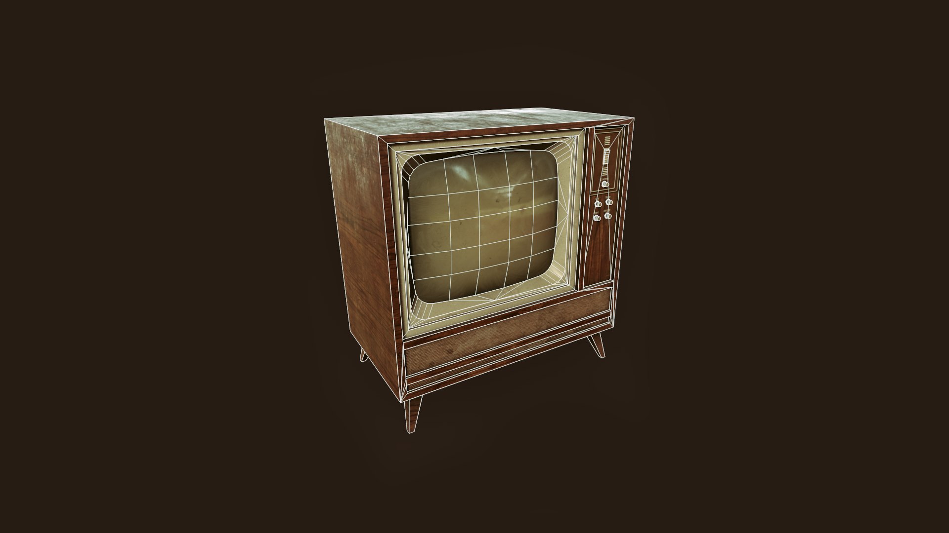 Retro TV 3D Model - TurboSquid 1771616