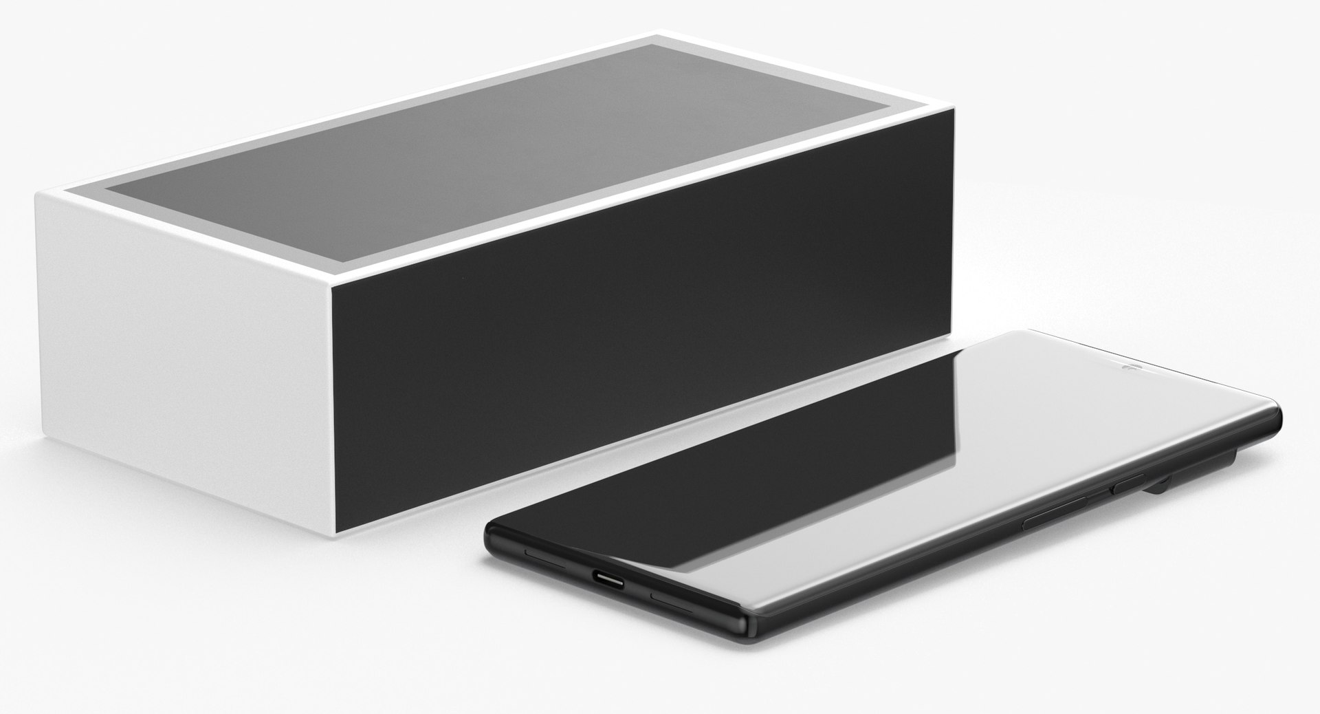 Cell Phone Type 03 Device And Box With Color Variations 3D Model ...