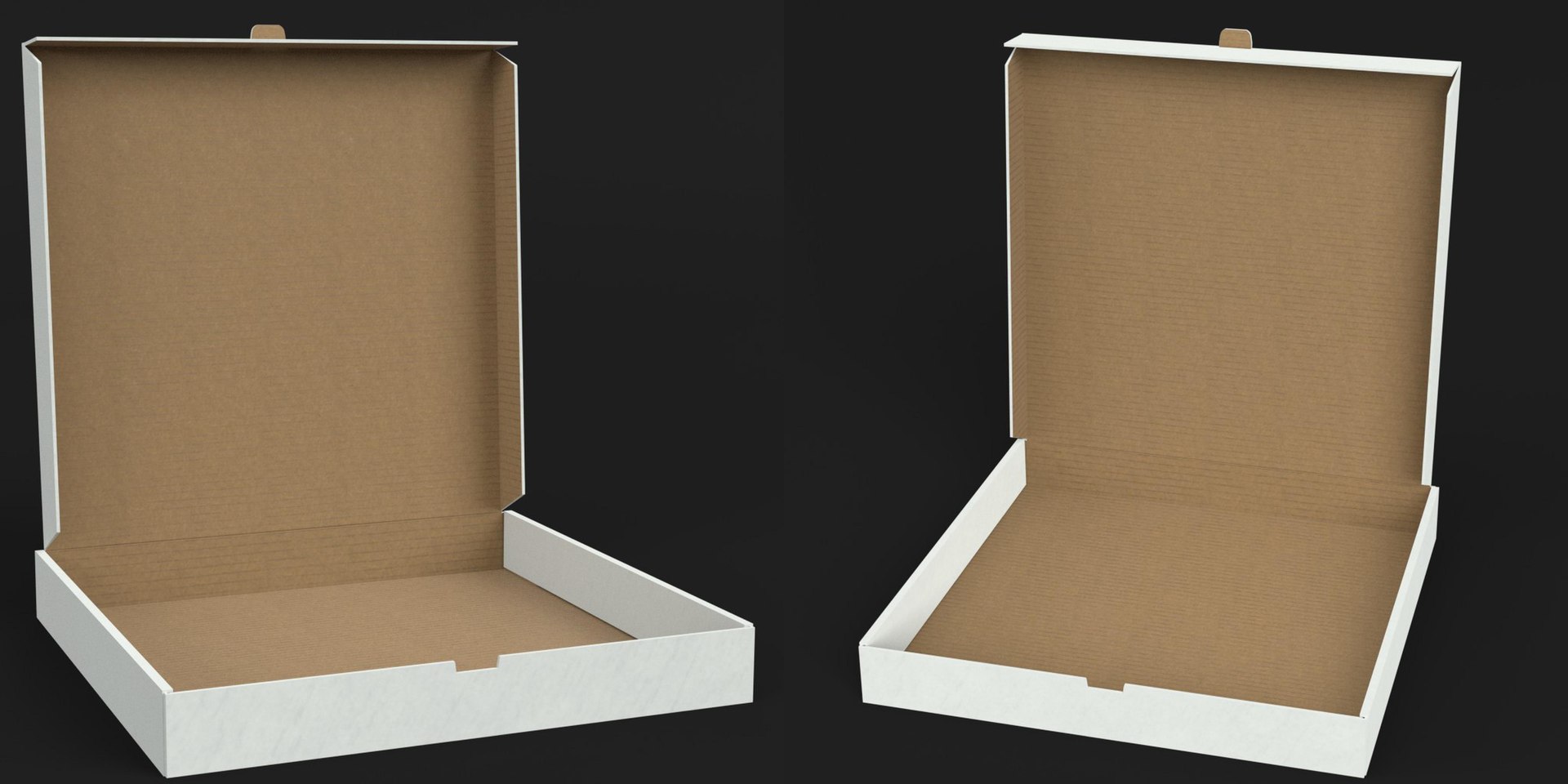 Half Open Pizza Box 3D Model - TurboSquid 1498479