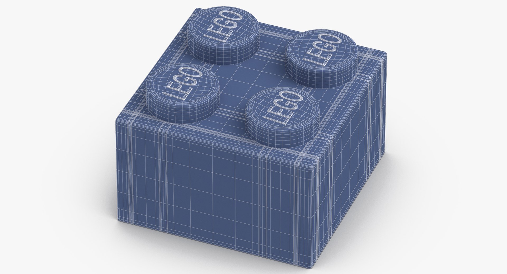 Lego Brick 2x2 Dark 3D - TurboSquid 1409485