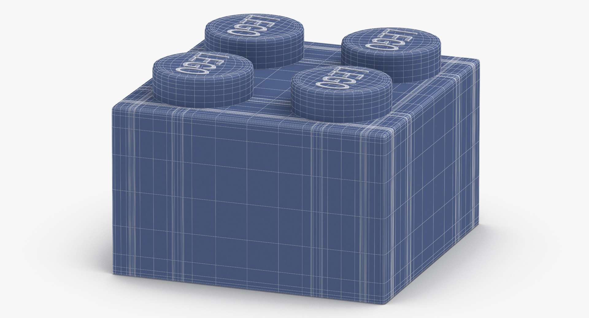 Lego Brick 2x2 Dark 3D - TurboSquid 1409485