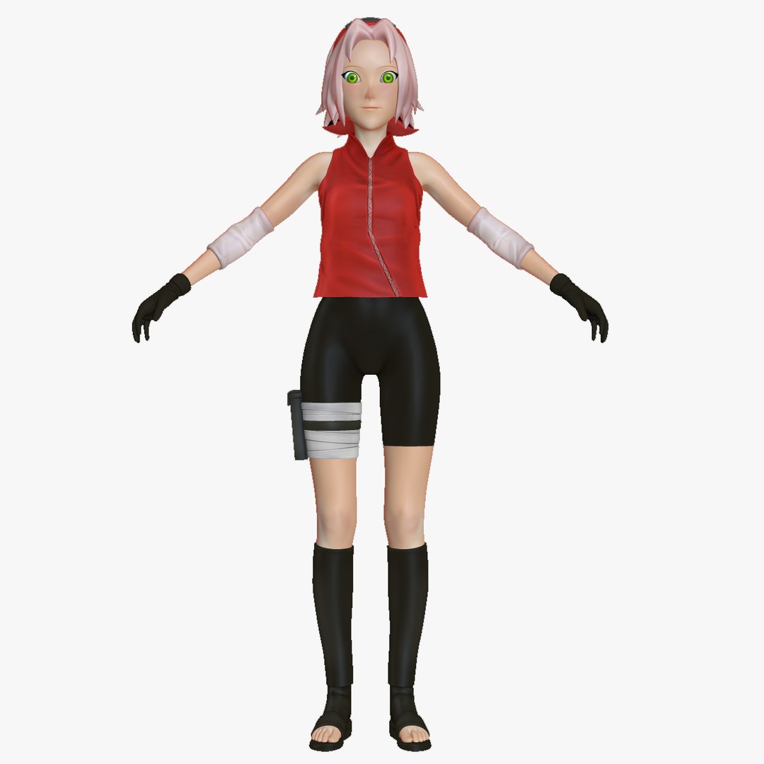 3d Sakura Shippuden Uved Model