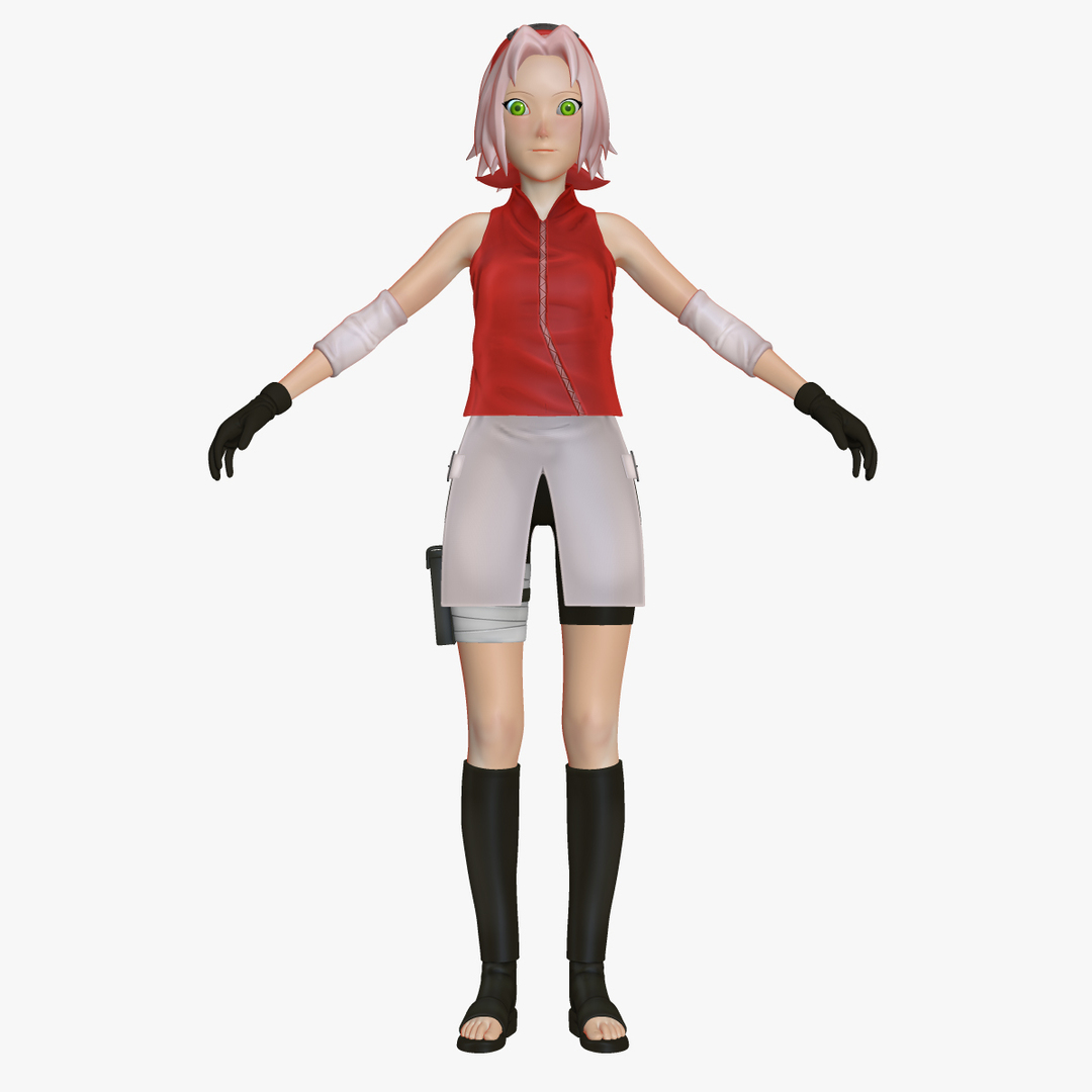 3d Sakura Shippuden Uved Model