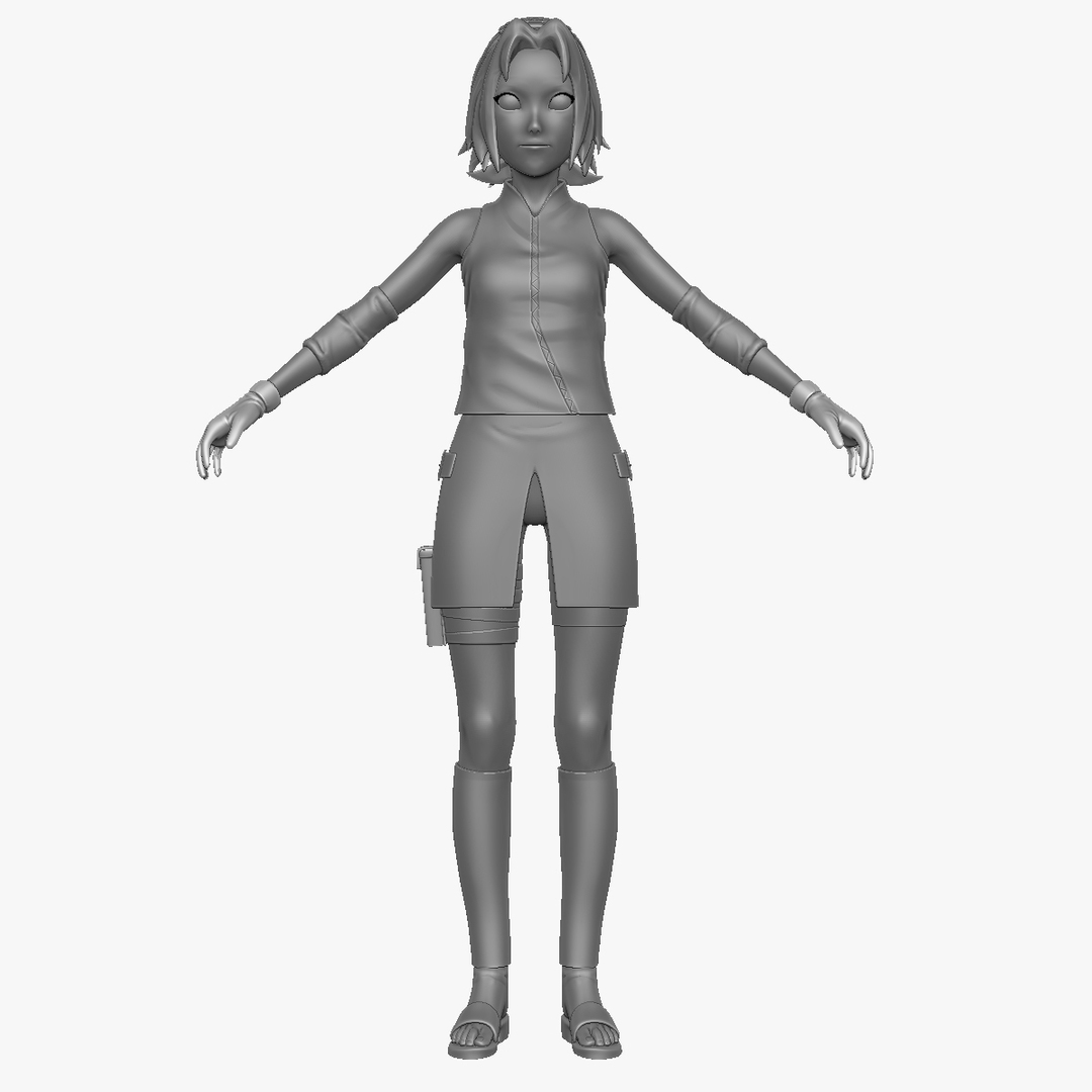 3d Sakura Shippuden Uved Model