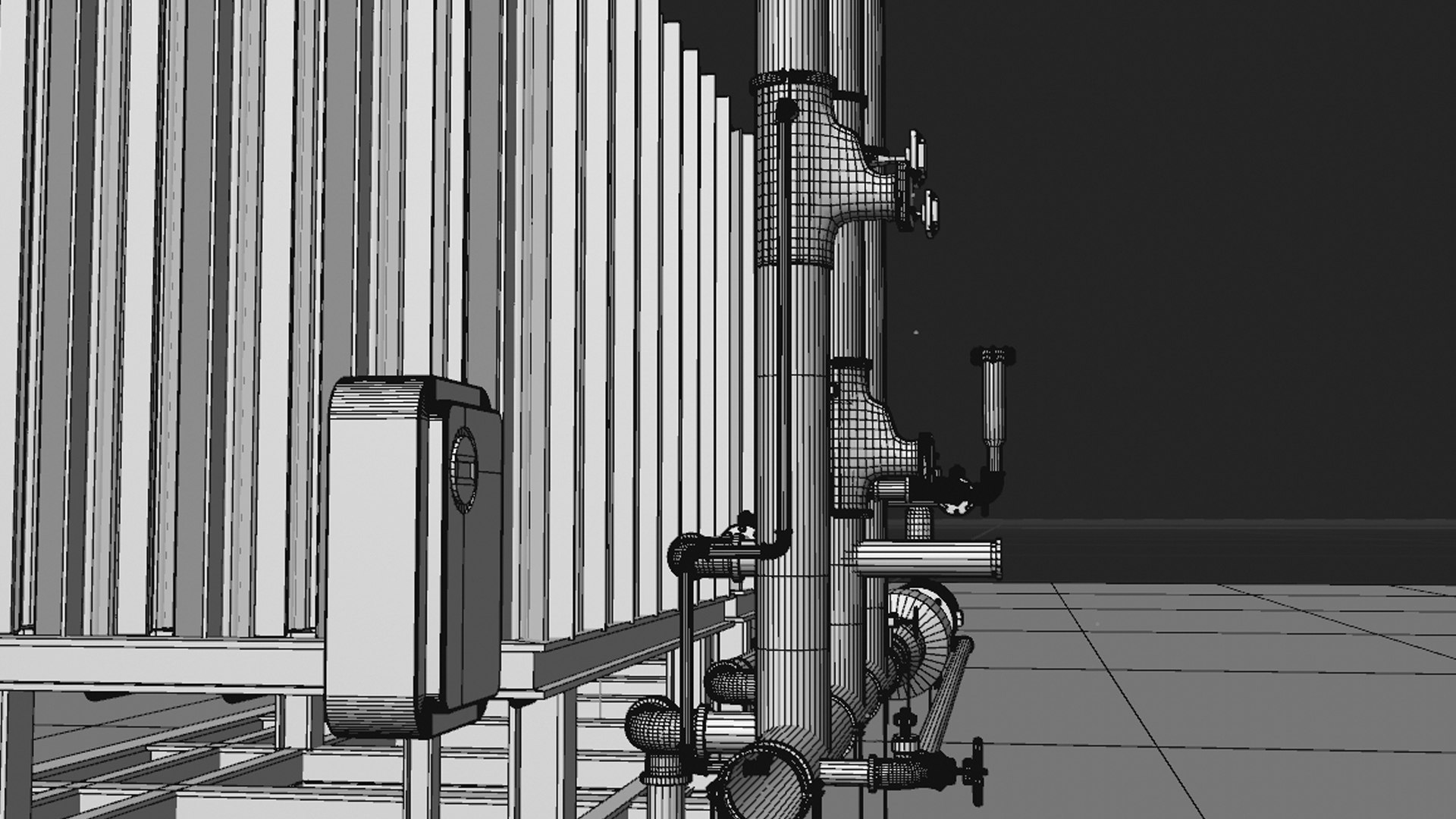 Industrial Pipes 3D Model - TurboSquid 2255422