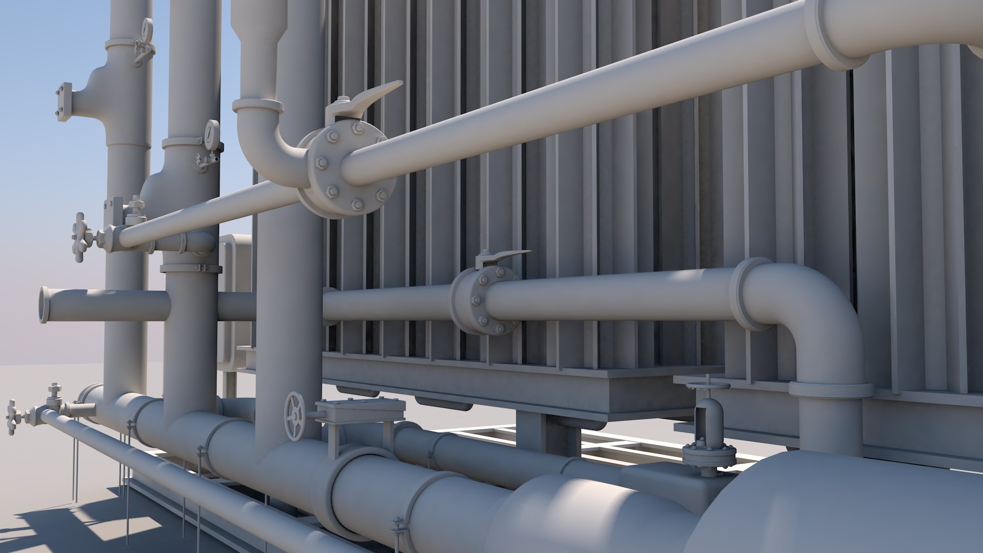 Industrial Pipes 3D Model - TurboSquid 2255422