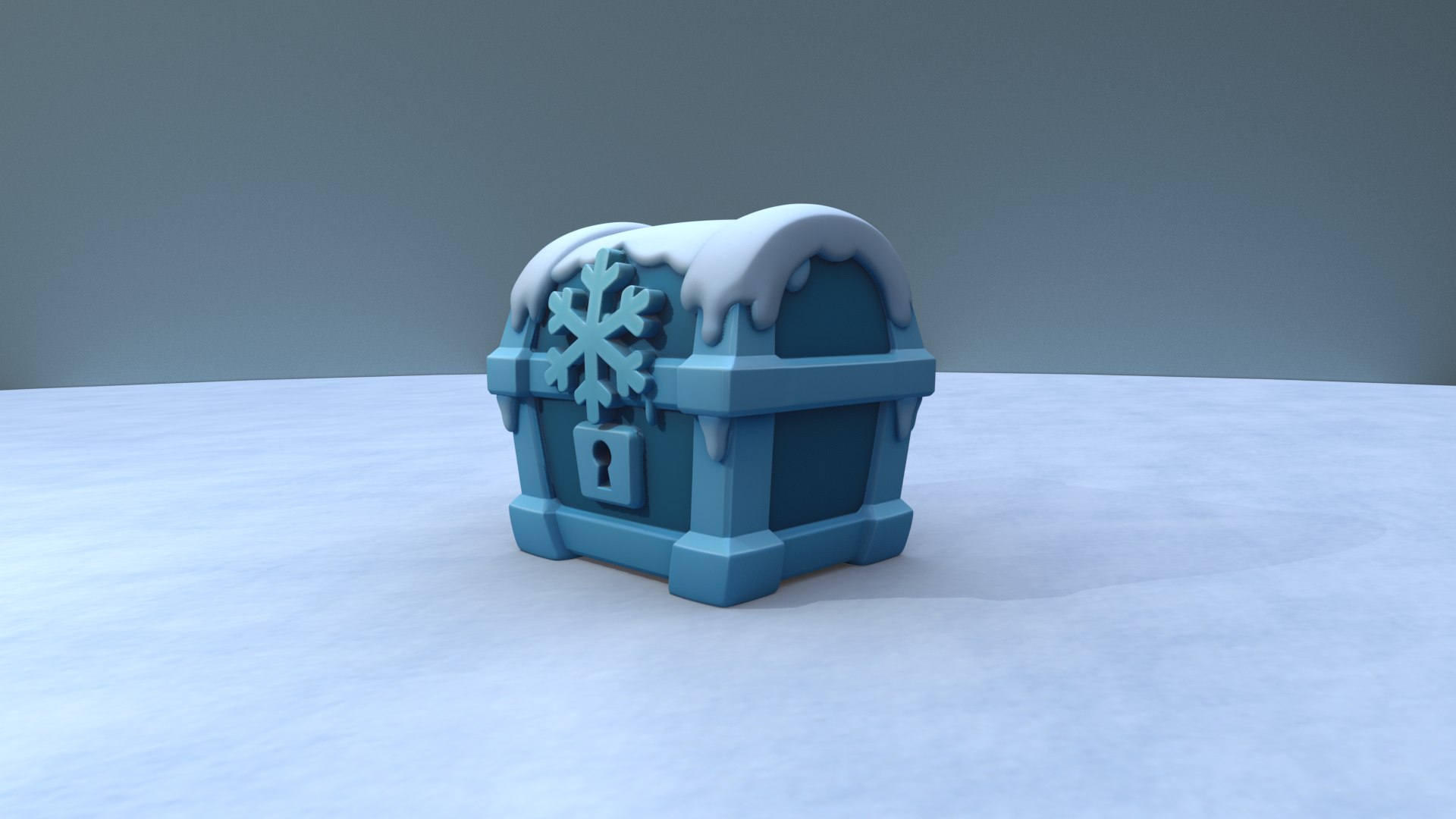 3D Frozen Chest - Stylized Ice Loot Box 3D Model - TurboSquid 2428849