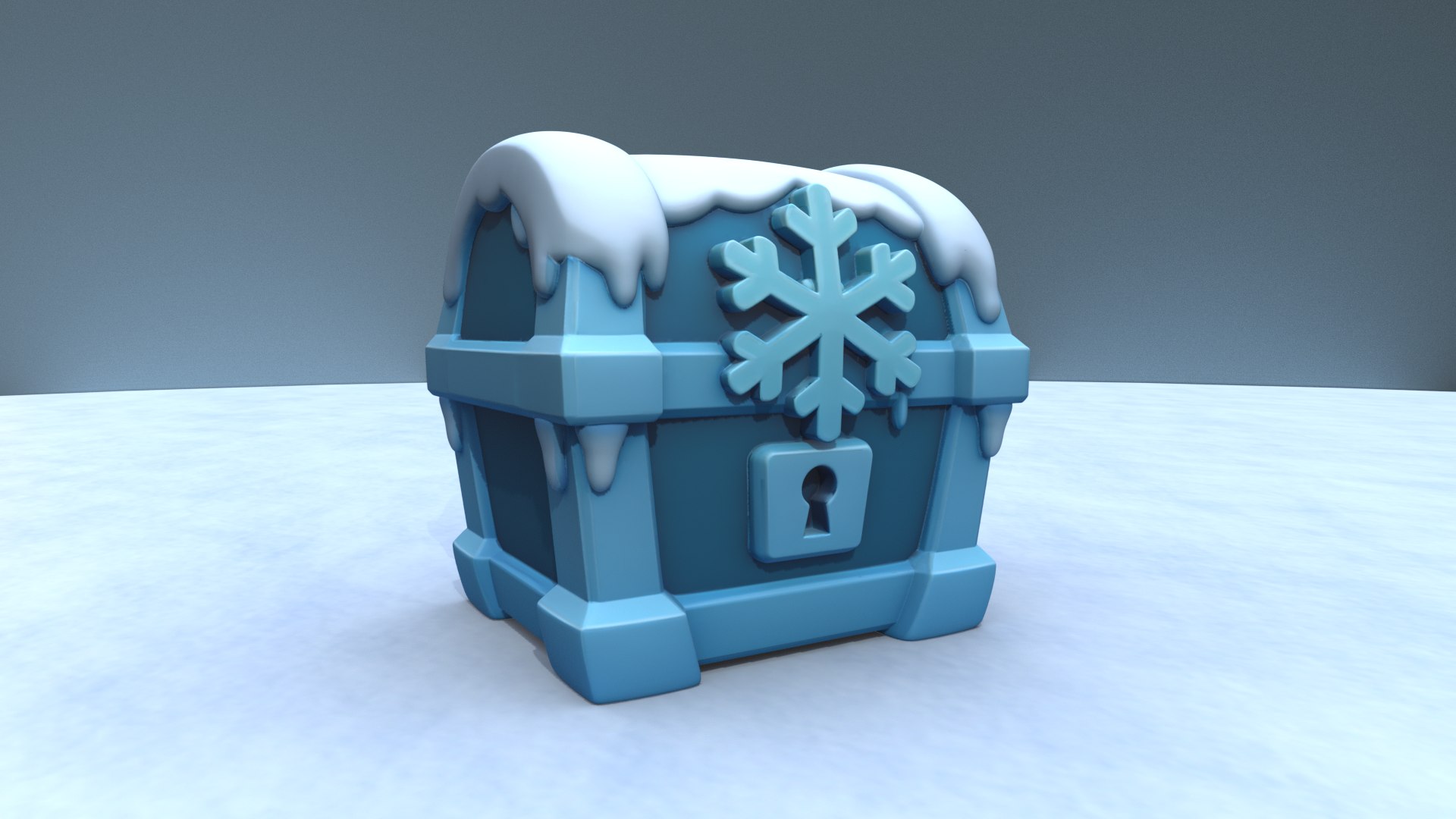 3D Frozen Chest - Stylized Ice Loot Box 3D Model - TurboSquid 2428849