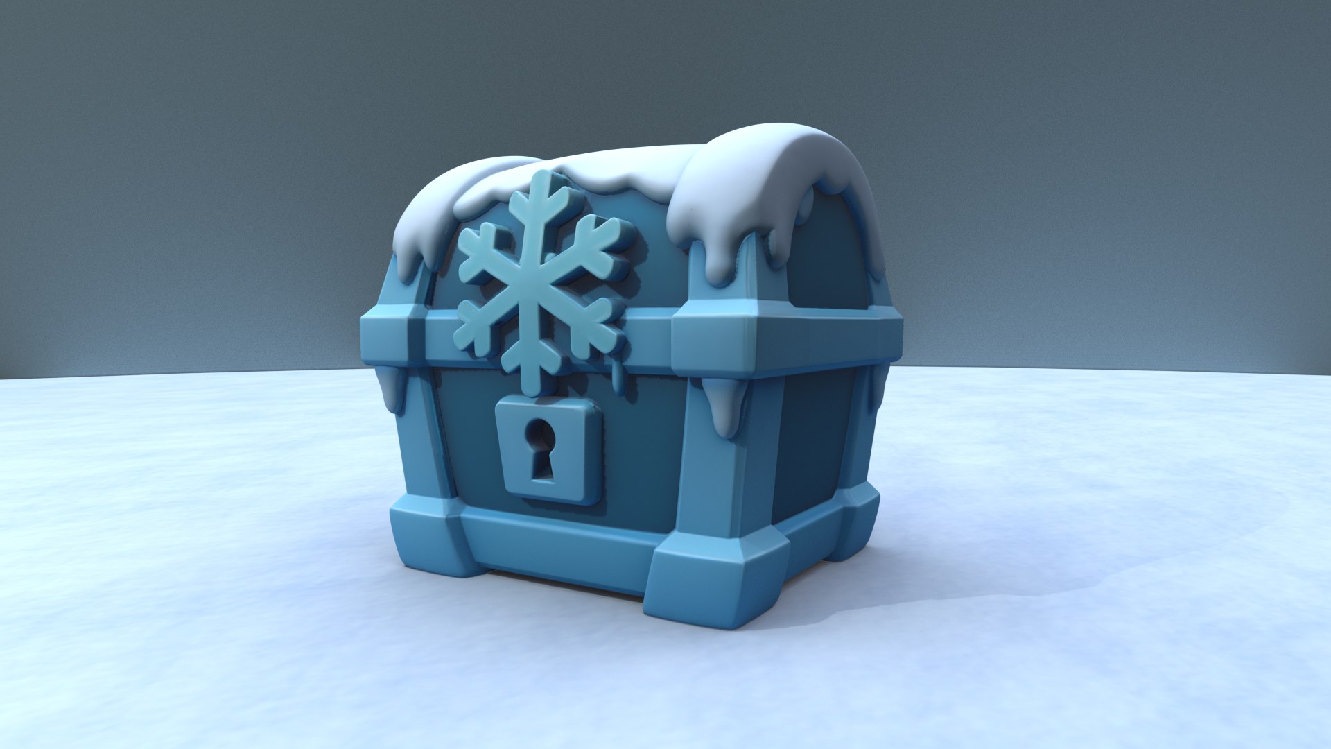 3D Frozen Chest - Stylized Ice Loot Box 3D Model - TurboSquid 2428849