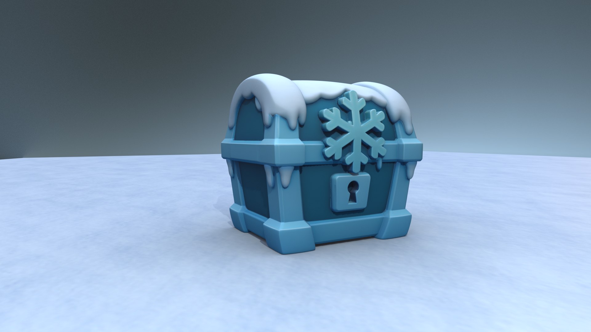 3D Frozen Chest - Stylized Ice Loot Box 3D Model - TurboSquid 2428849