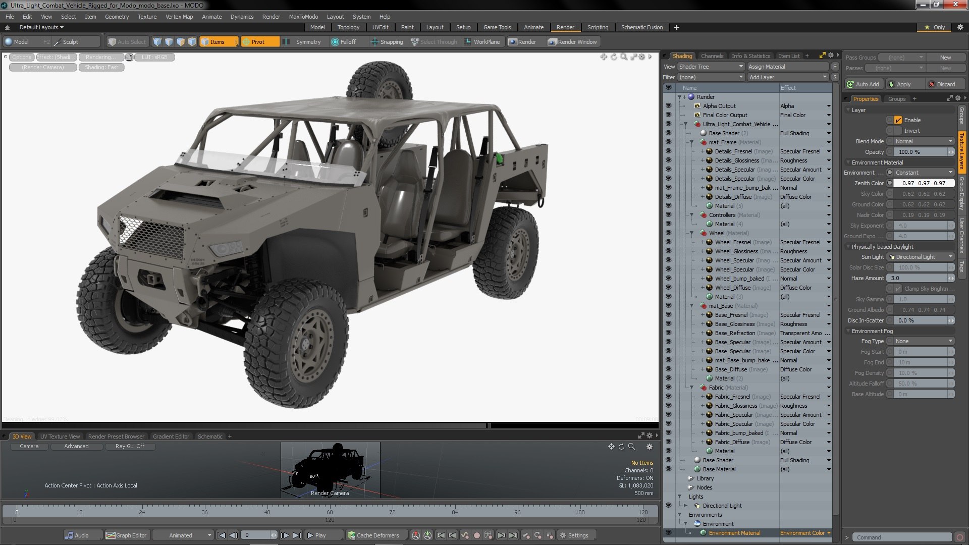 3D Ultra Light Combat Vehicle Rigged for Modo model - TurboSquid 2016327