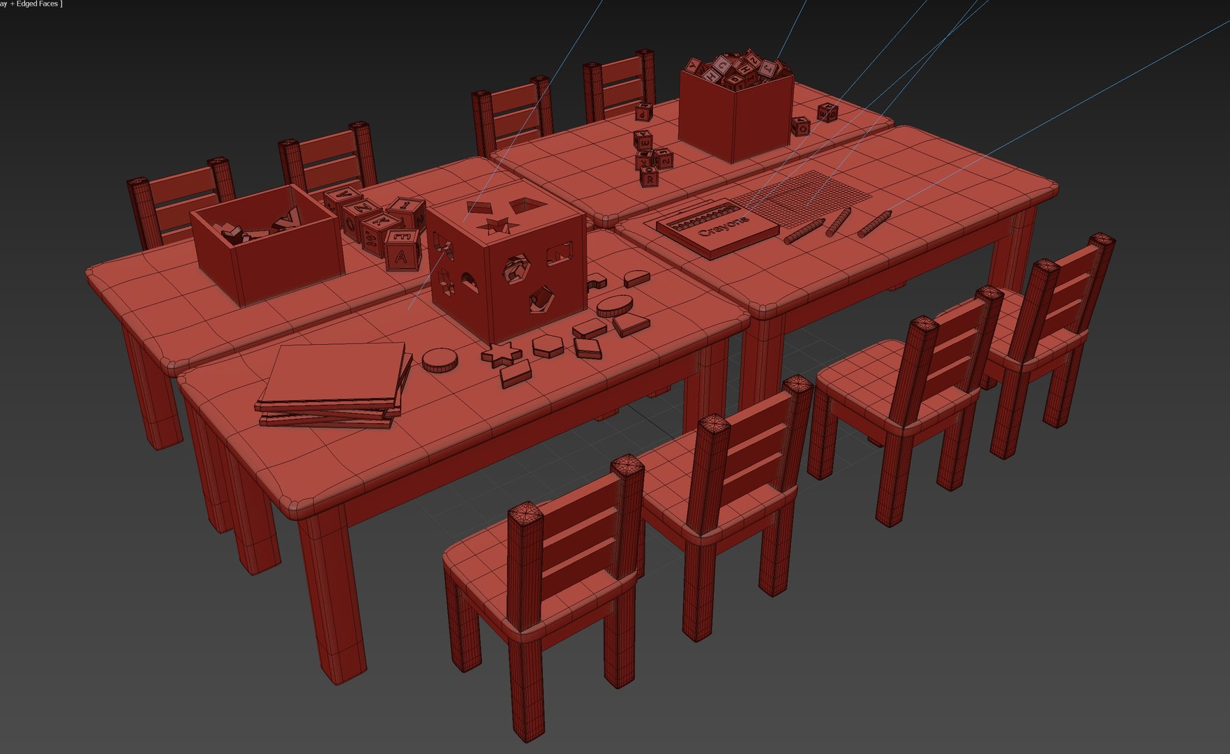 3D Playground Tables Model - TurboSquid 2497920