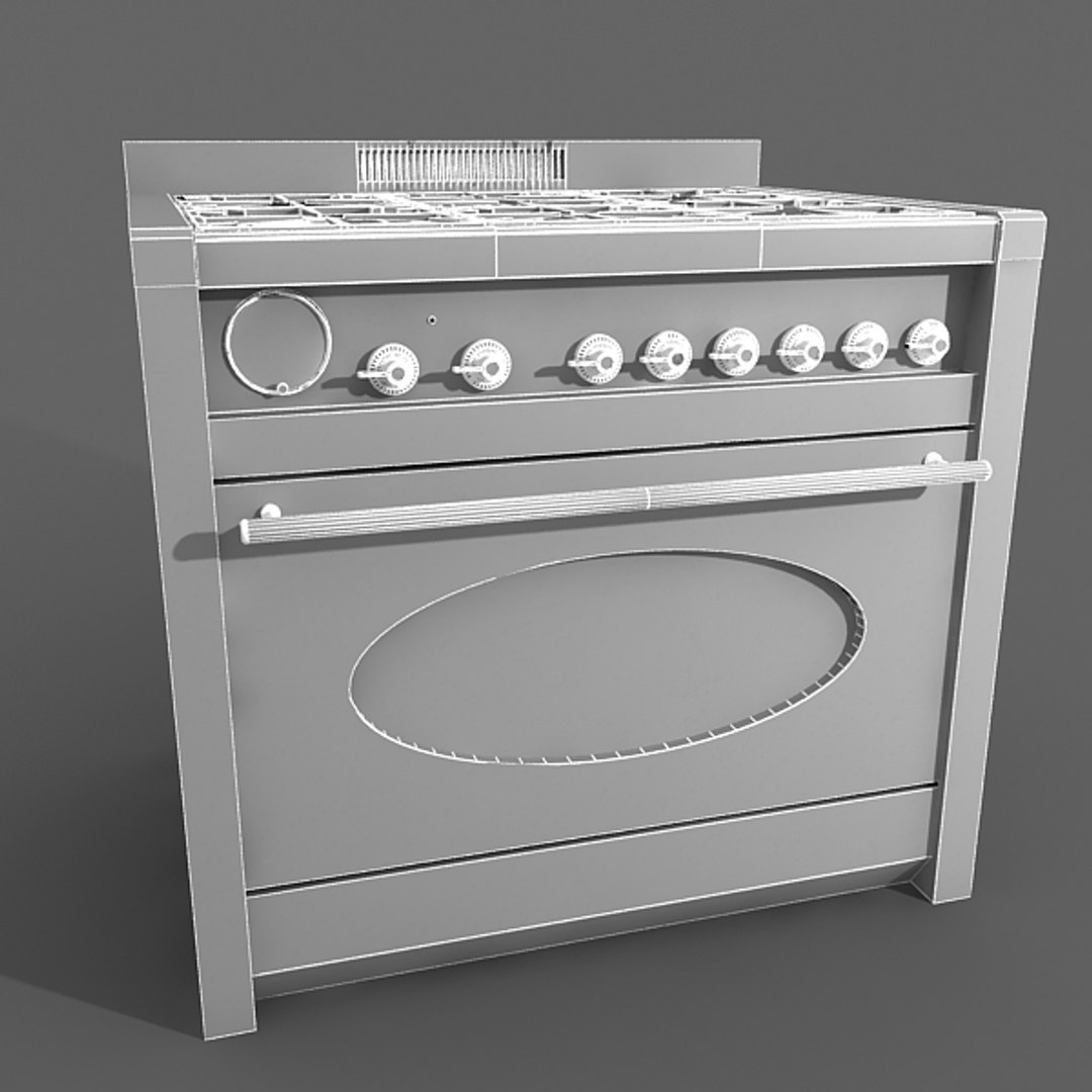 Kitchen Oven 3d Obj