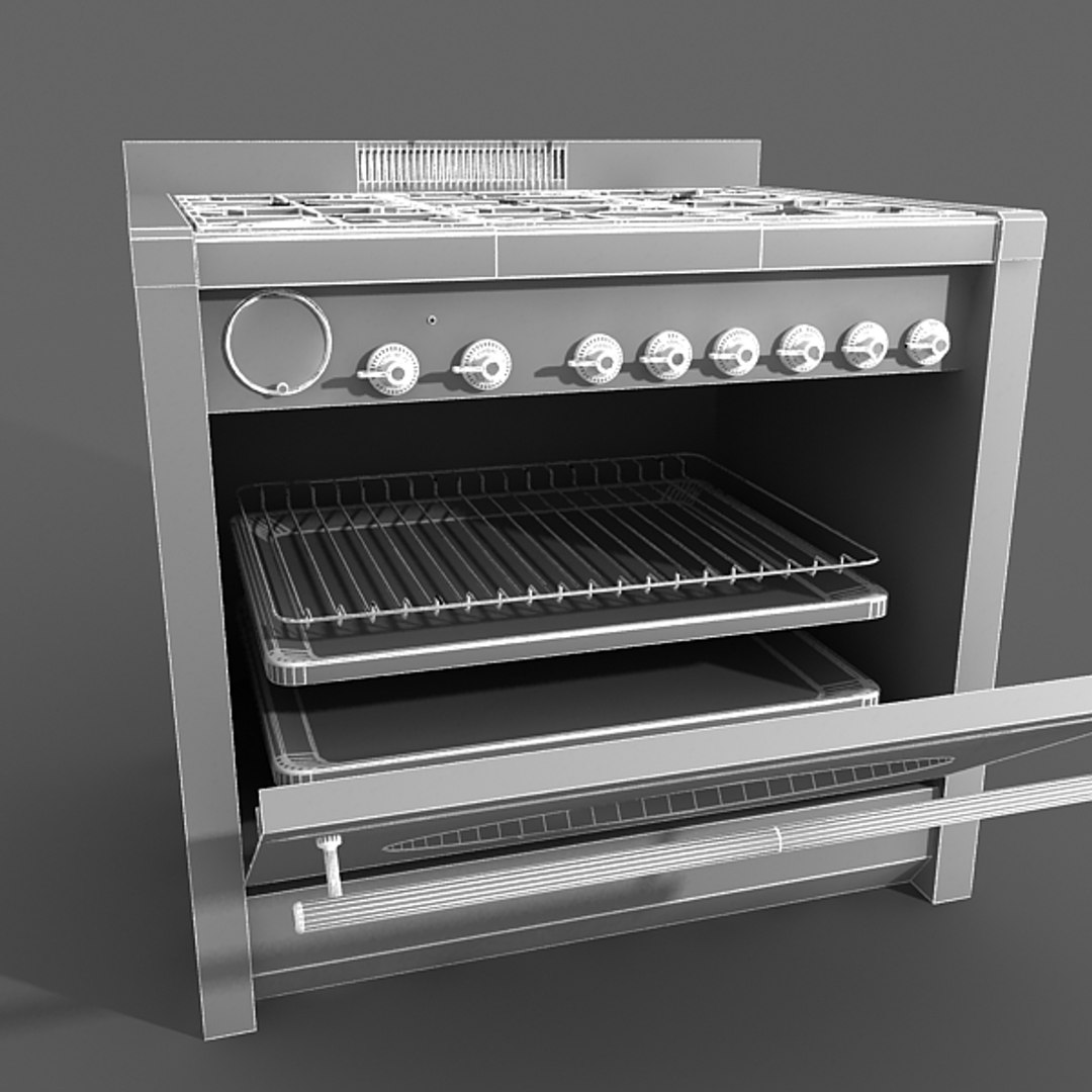 Kitchen Oven 3d Obj