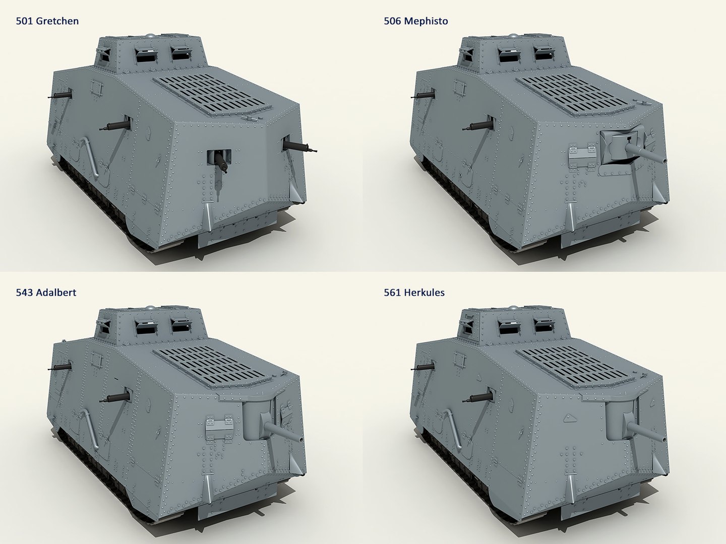 a7v tanks 3d max