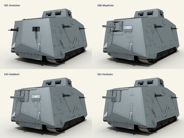 a7v tanks 3d max