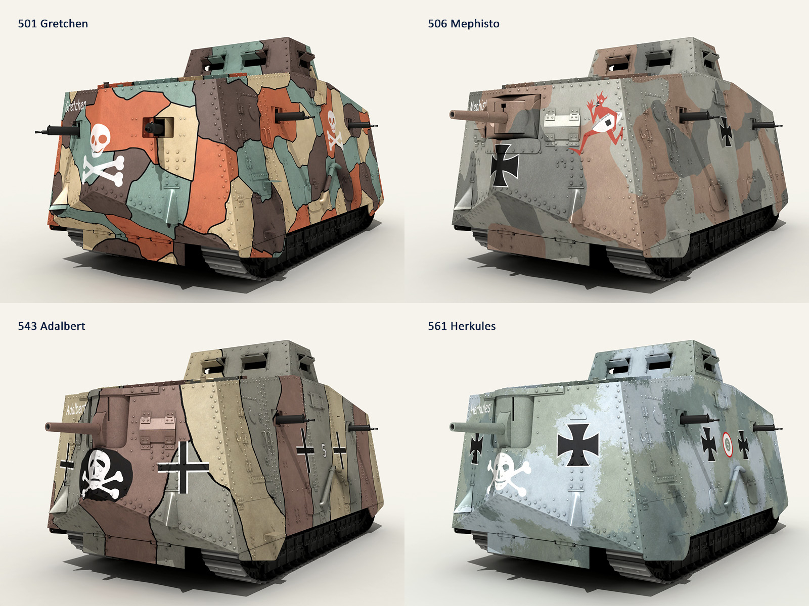 a7v tanks 3d max