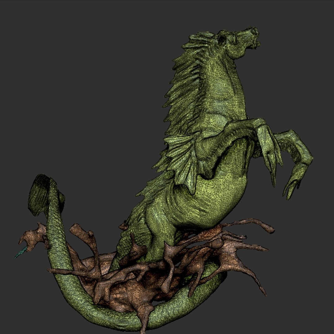 Obj Sculpture Hippocampus