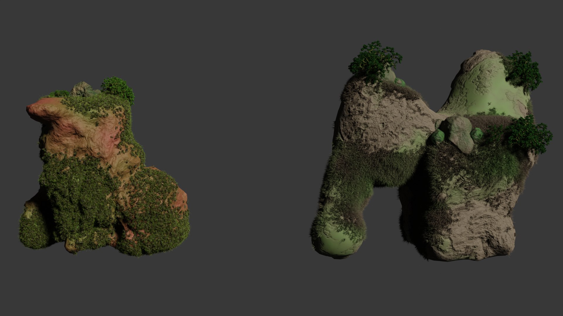 3D Cliff Collection model 3D model - TurboSquid 2139169