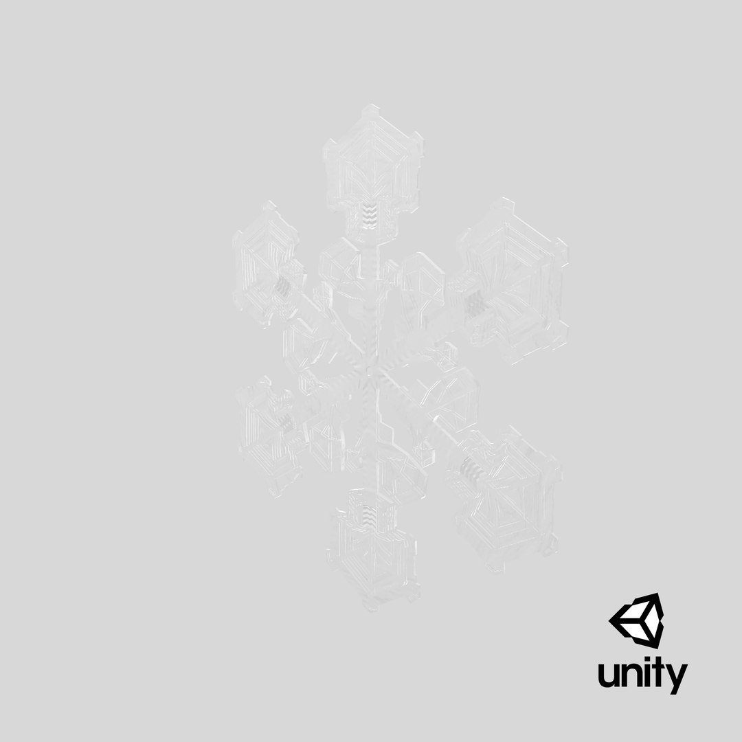 3d Snowflake 2