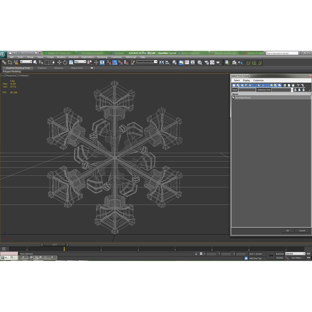 3d Snowflake 2