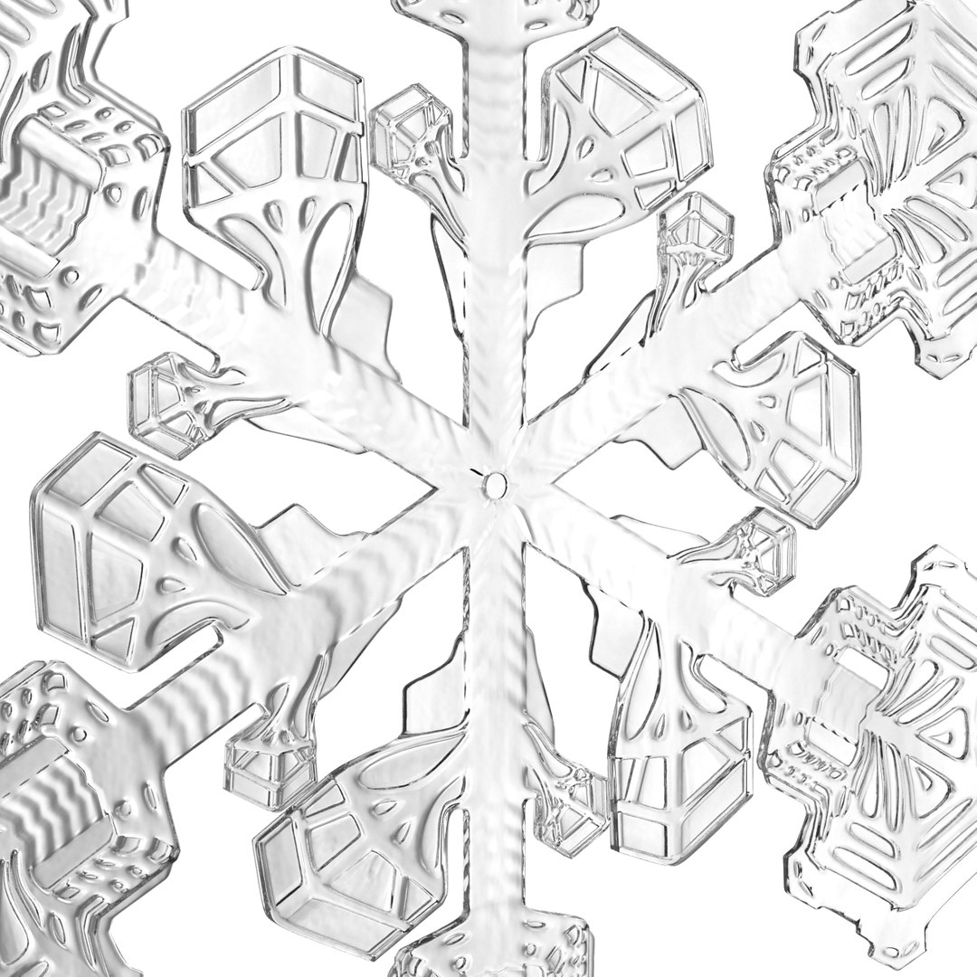 3d Snowflake 2