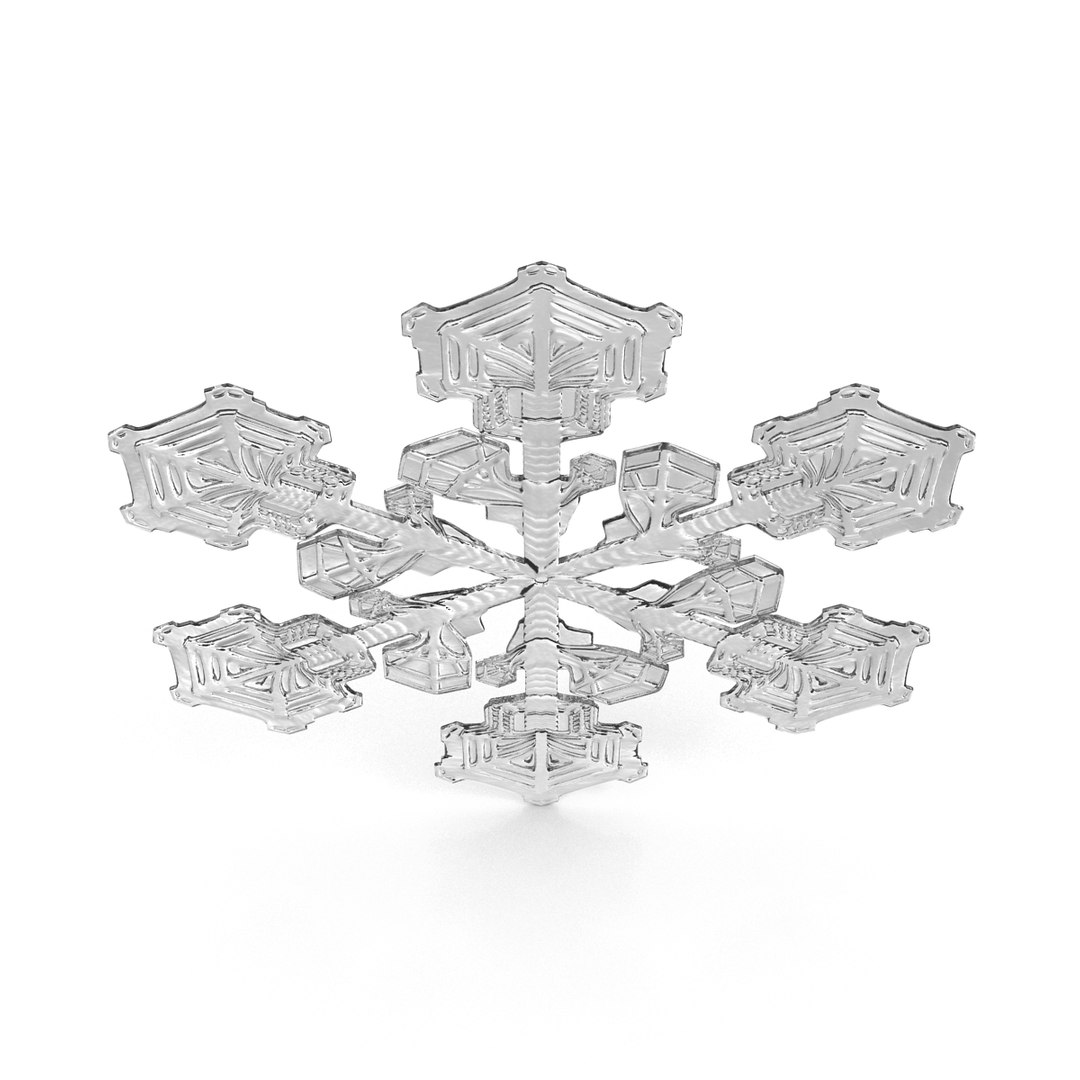 3d Snowflake 2