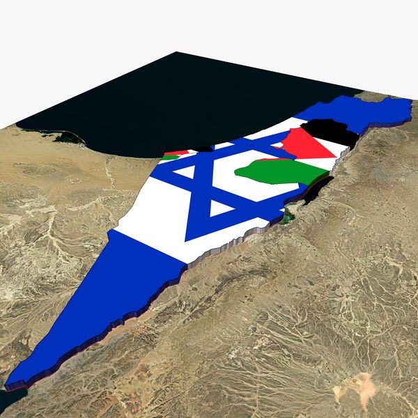 Naher Osten, Staat Palästina, Gazastreifen, Staat Israel 3D-Modell ...