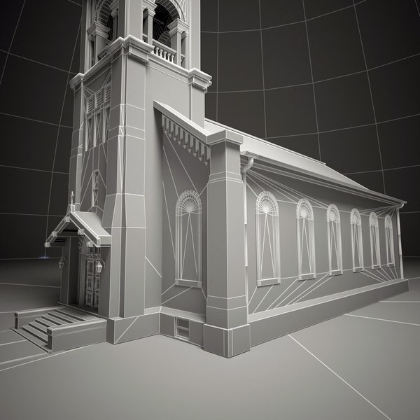 catholic church 3d max