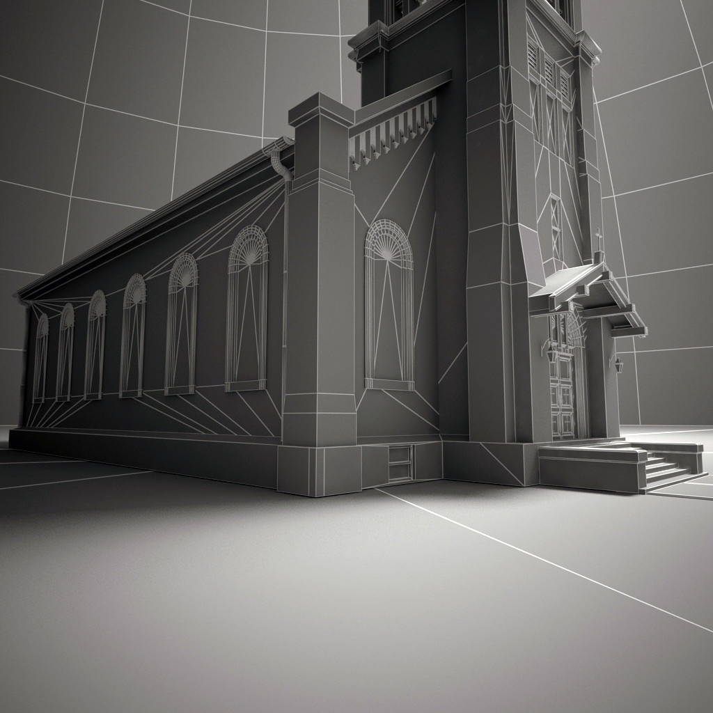 catholic church 3d max