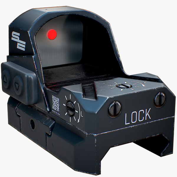 modelo 3d Red Dot Sight Scope PBR - TurboSquid 2030194