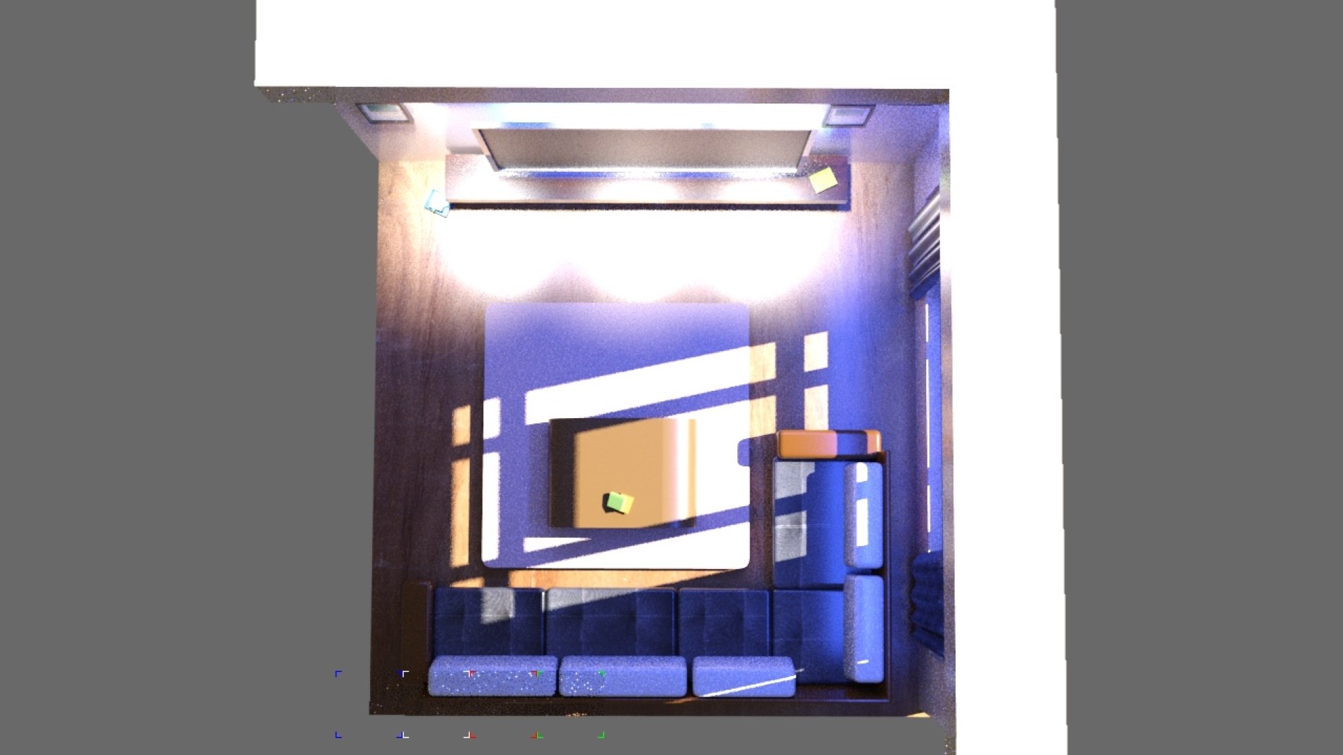 Isometric Living Room Scenario 3D Model - TurboSquid 2089174