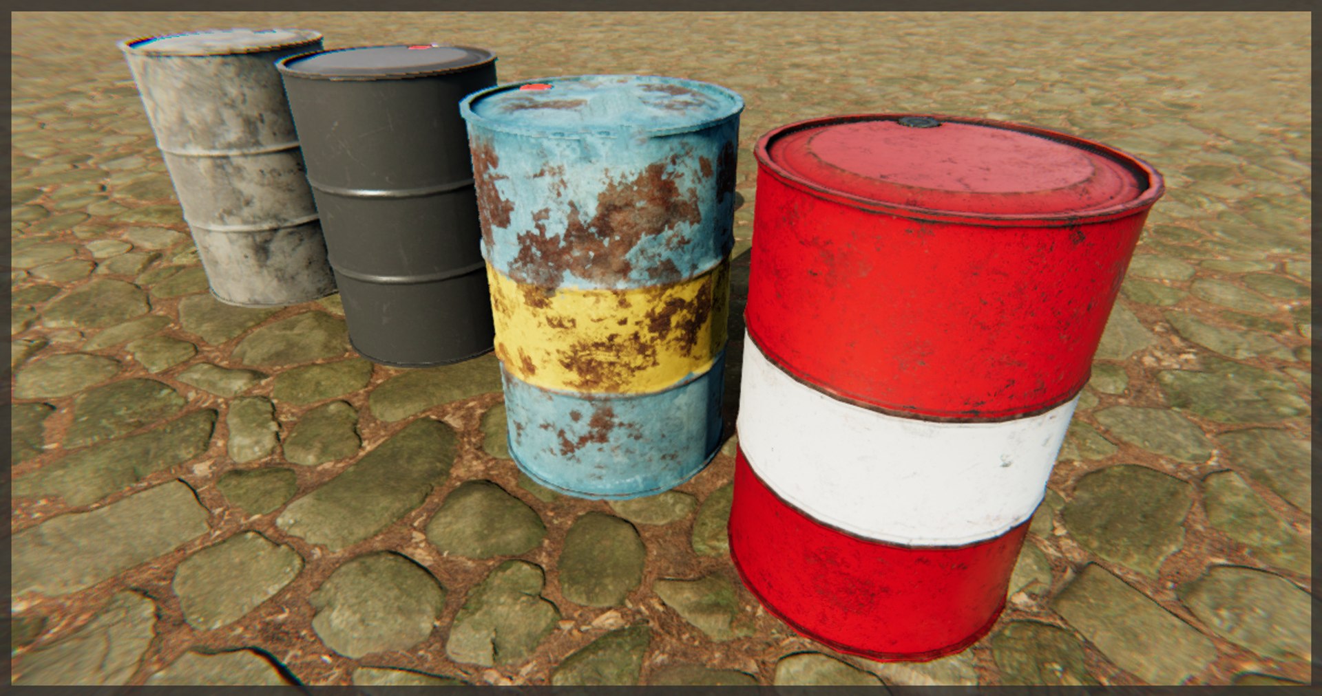 Free Fbx Mode 4 Barrels