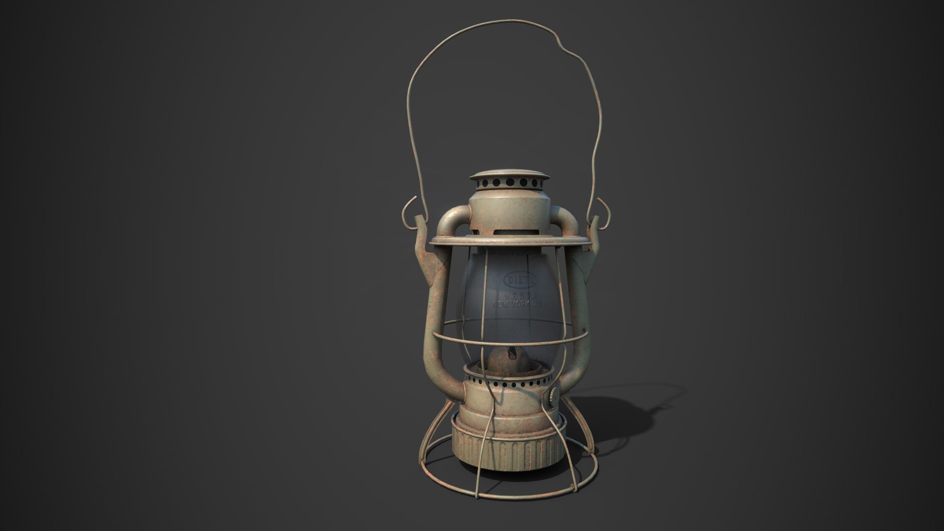 Old Kerosene Lantern Light 3D Model - TurboSquid 1631962