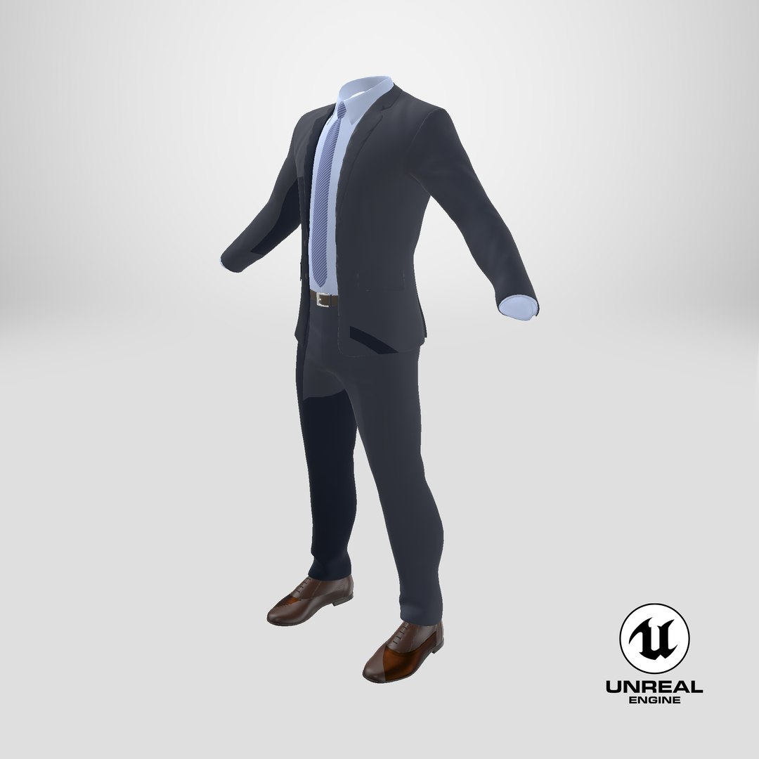 Male Business Clothing Model - TurboSquid 2171910