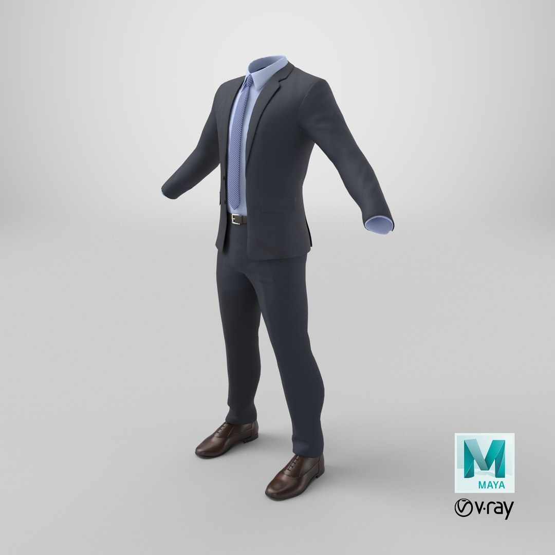 Male Business Clothing Model - TurboSquid 2171910