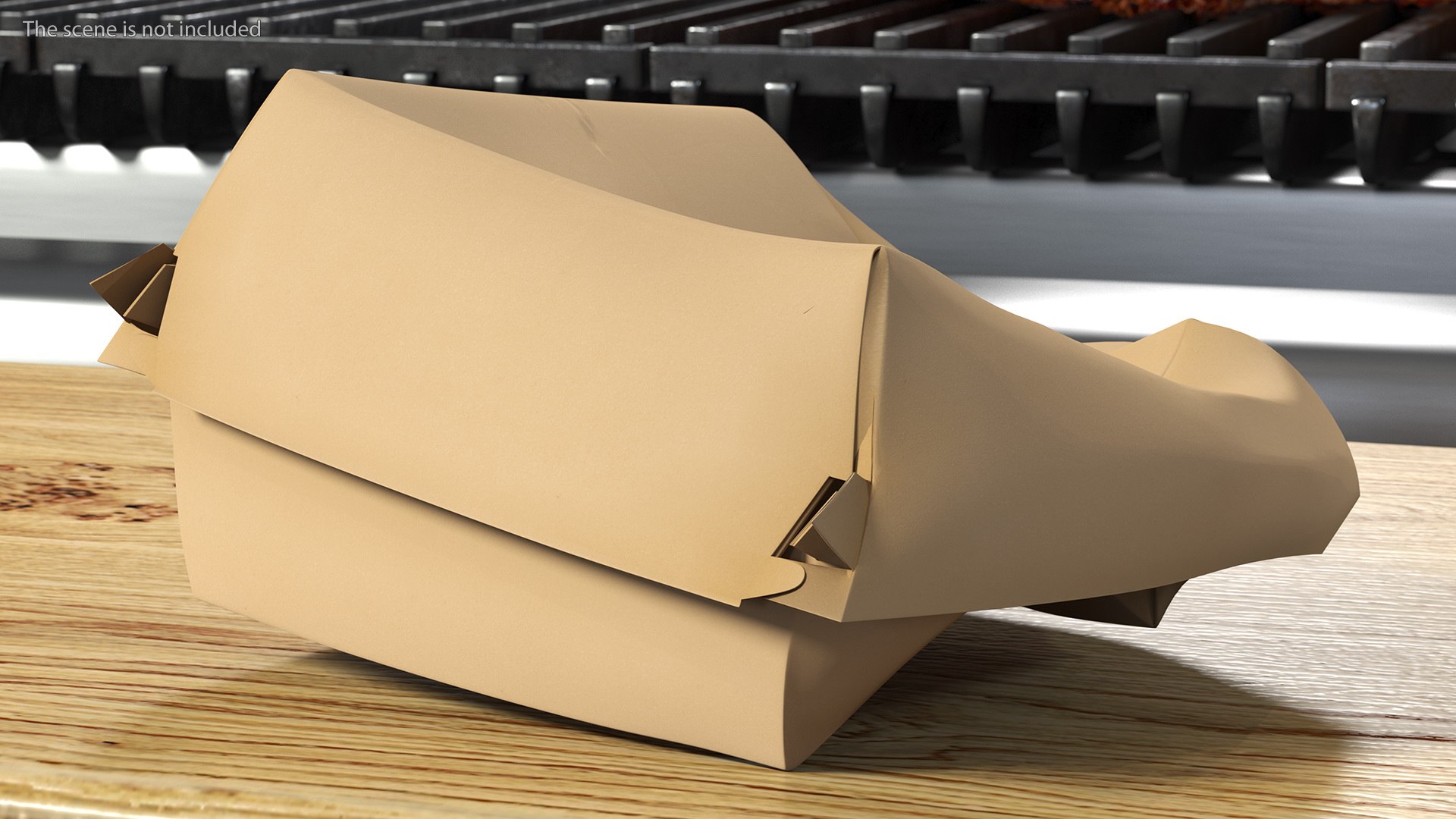 3D Crumpled Burger Box Brown Paper - TurboSquid 1852199