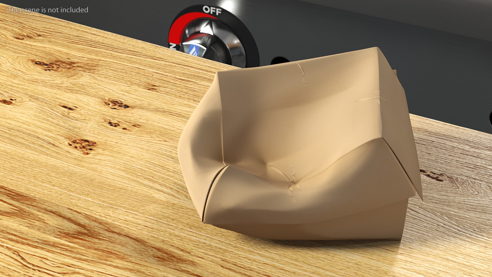 3D Crumpled Burger Box Brown Paper - TurboSquid 1852199