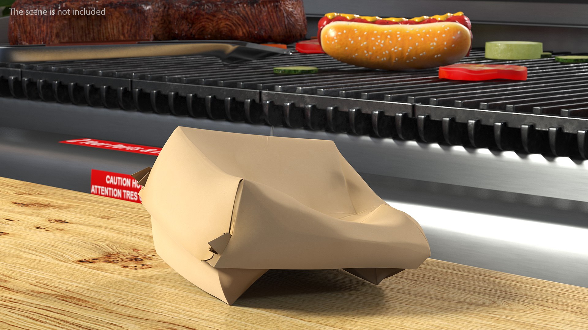 3D Crumpled Burger Box Brown Paper - TurboSquid 1852199
